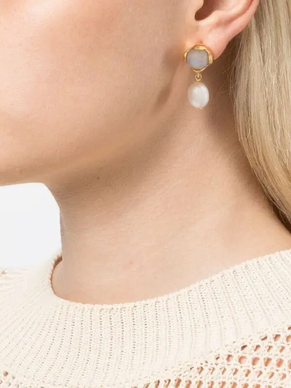 ALIGHIERI The Moonlight Capture Pearl Earrings