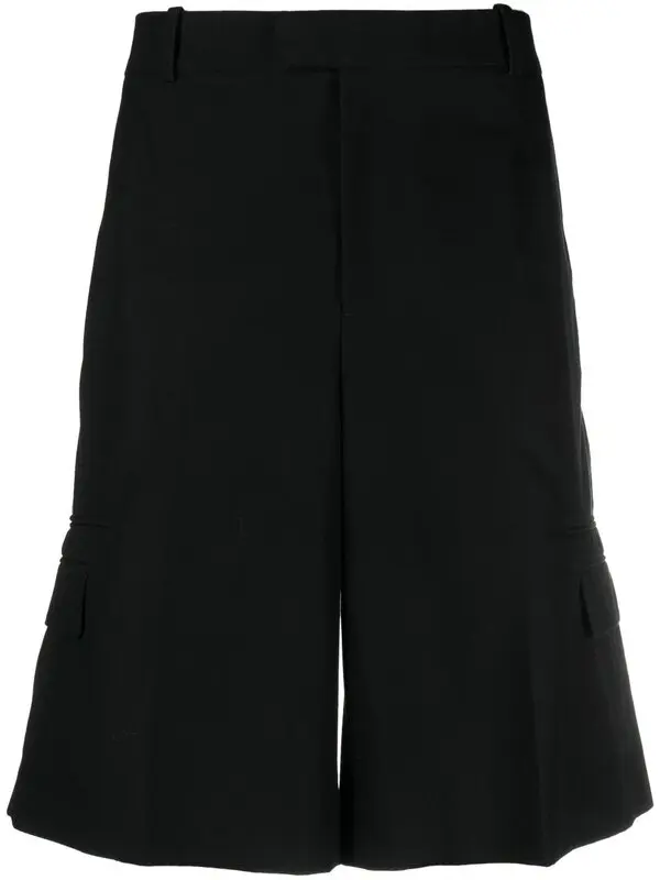 Alexander McQueen Tailored Cotton Shorts - Black