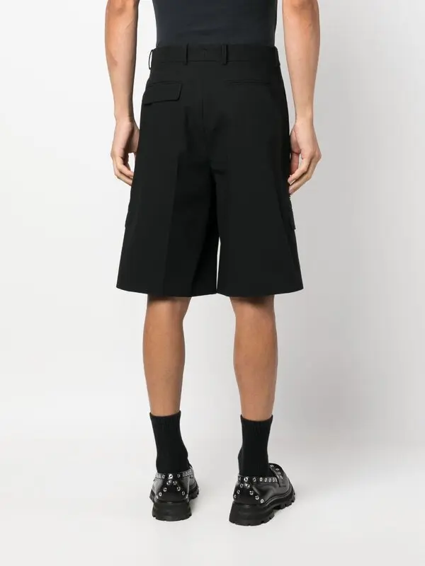 Alexander McQueen Tailored Cotton Shorts - Black