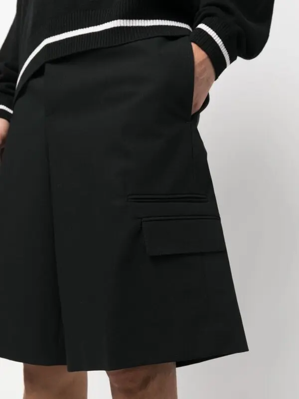 Alexander McQueen Tailored Cotton Shorts - Black