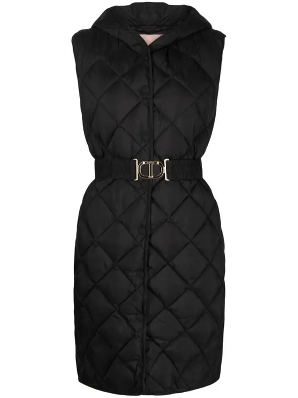 TWINSET Hooded Padded Gilet