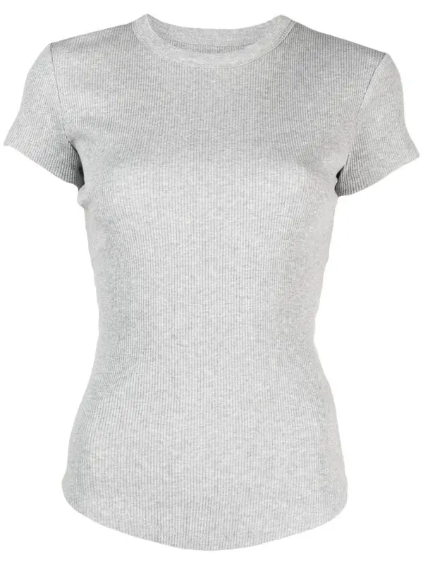 Isabel Marant Étoile Taomi Ribbed Cotton T-shirt - Grey