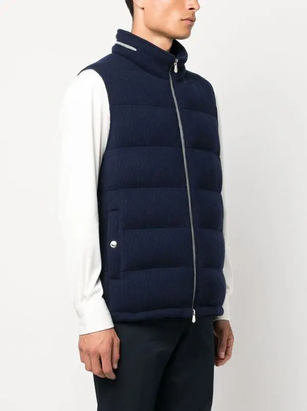 Brunello Cucinelli Ribbed Padded Gilet
