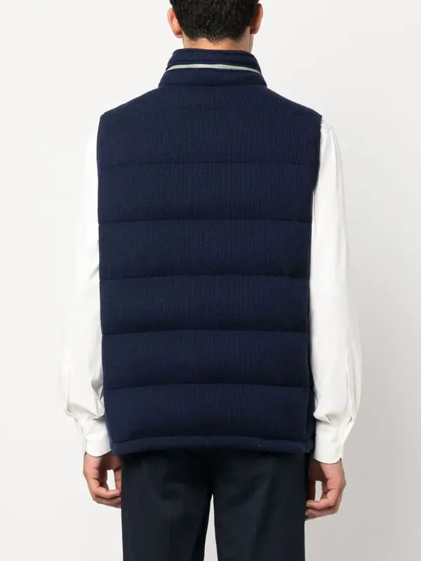 Brunello Cucinelli Ribbed Padded Gilet