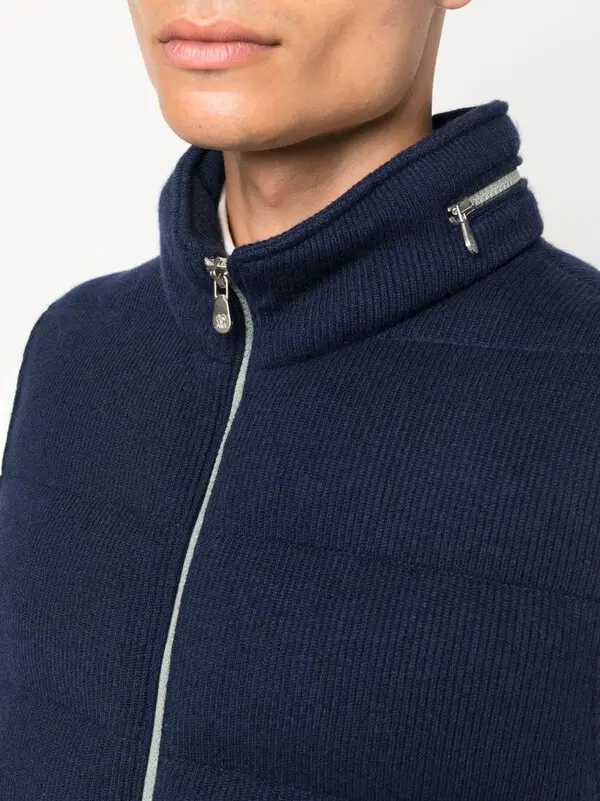 Brunello Cucinelli Ribbed Padded Gilet
