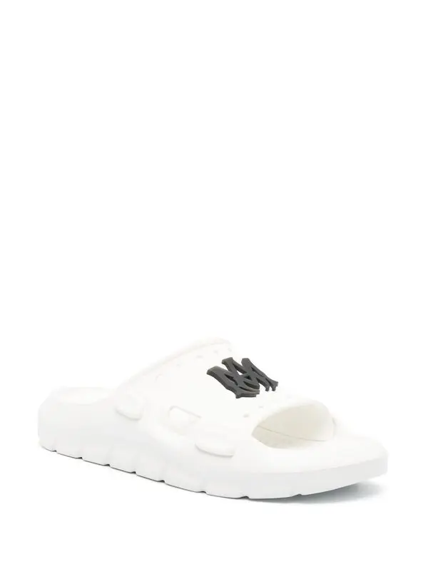 Amiri Logo-patch Round-toe Slides