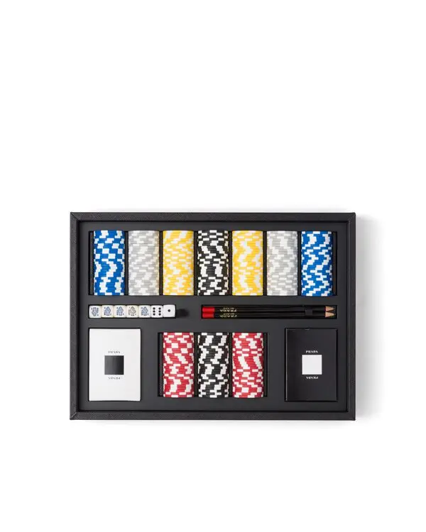 Prada Saffiano Leather Poker Set