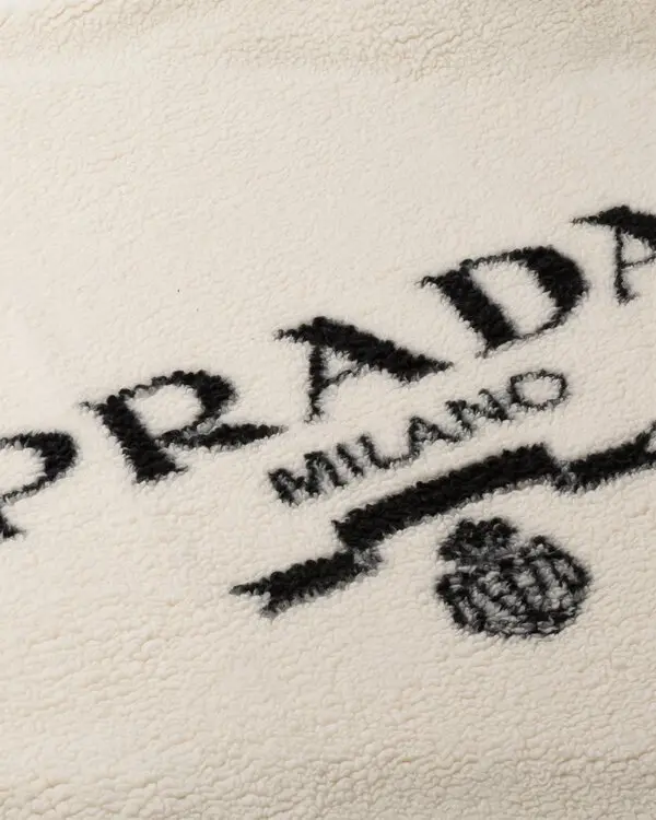 Prada Fur-effect Cashmere And Wool Throw