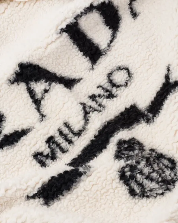 Prada Fur-effect Cashmere And Wool Throw