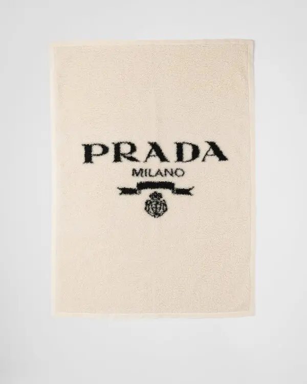 Prada Fur-effect Cashmere And Wool Throw