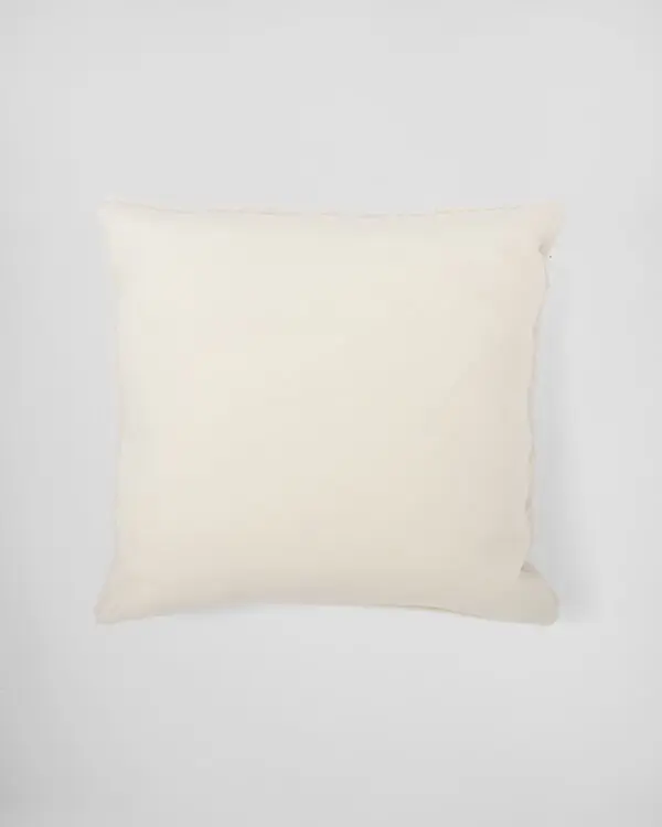 Prada Faux-fur Cashmere And Wool Throw Pillow - Tan/black