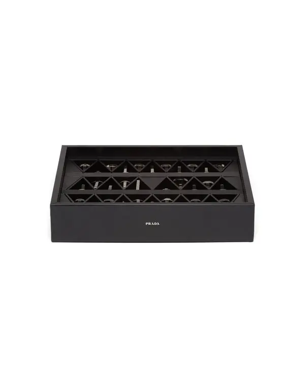 Prada Saffiano Leather Chess Set - Black