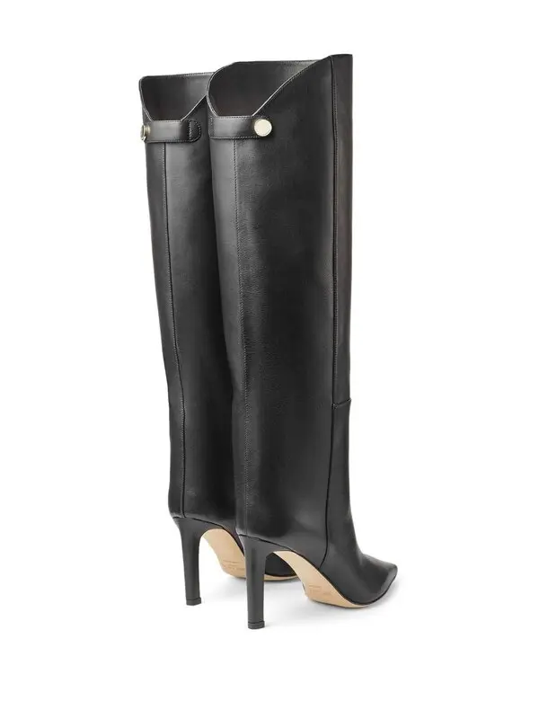 JIMMY CHOO Alizze Leather Boots - Black