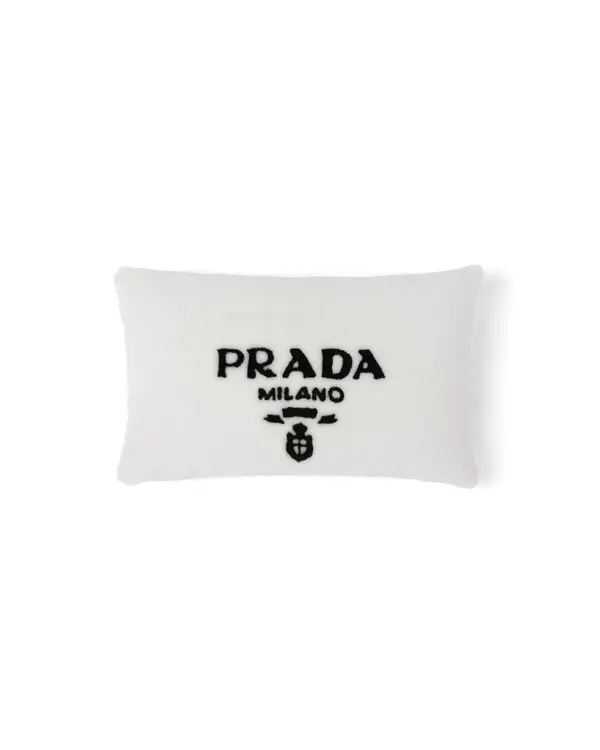 Prada Sheepskin Pillow - White