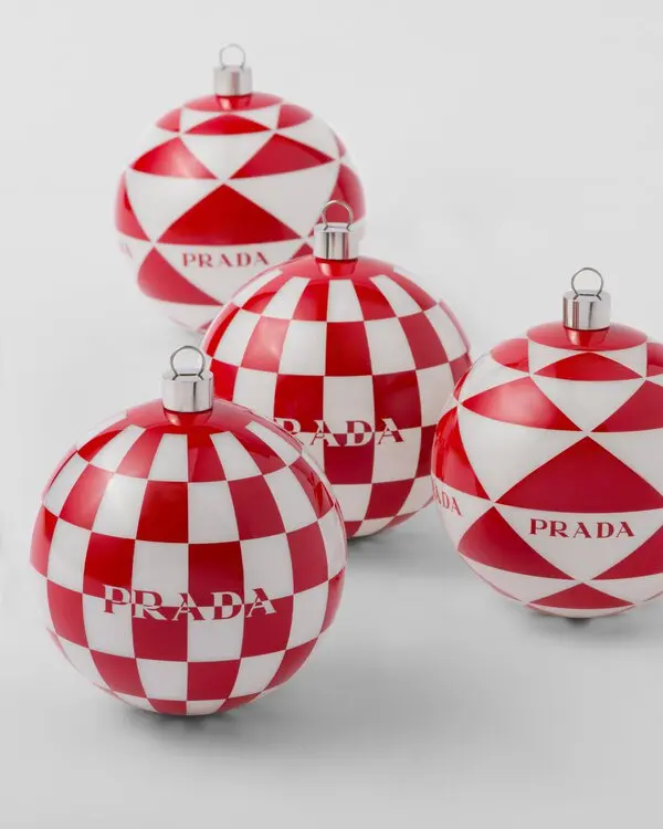 Prada Glass Christmas Ornament Set