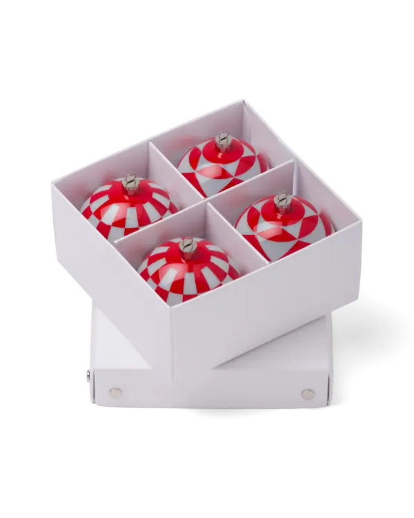 Prada Glass Christmas Ornament Set