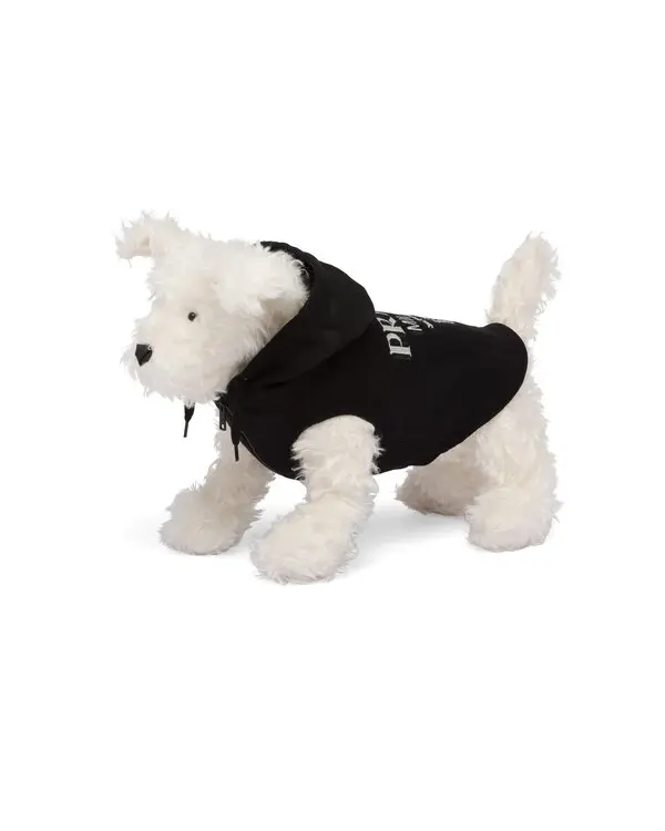 Prada Cotton Fleece Pet Hoodie - Black