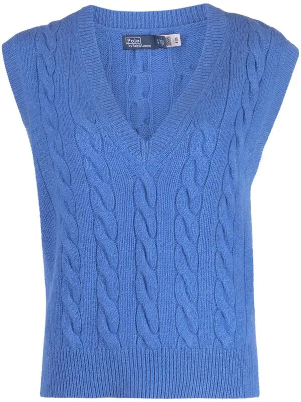 Polo Ralph Lauren Cable-knit Sweater Vest - Blue