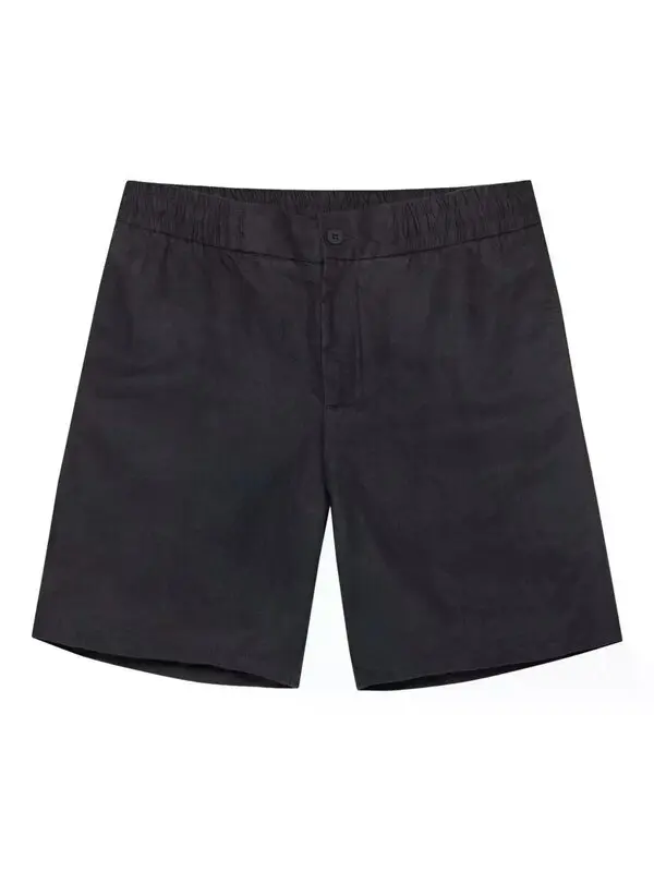 Orlebar Brown Mid-rise Linen Shorts - Blue