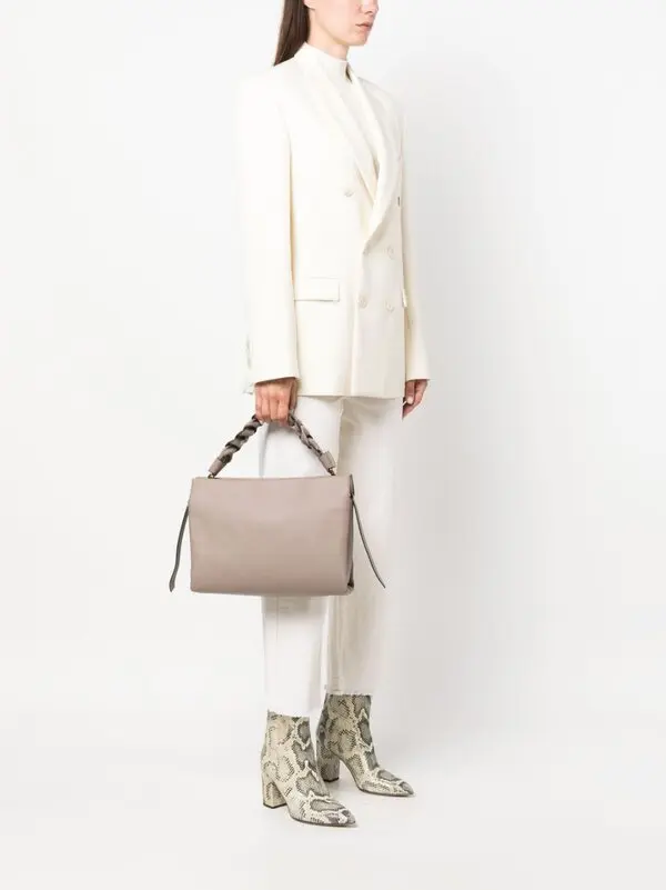 COCCINELLE Logo-print Leather Tote Bag