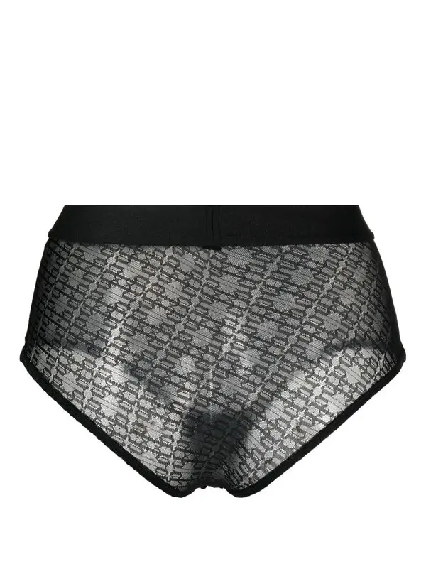 Palm Angels Logo-waistband Lace Briefs