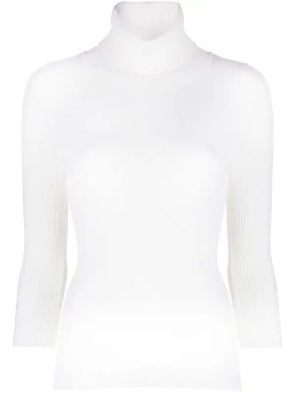 Aspesi Ribbed-knit Roll-neck Top