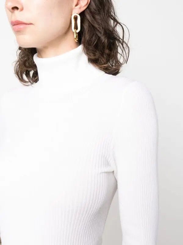 Aspesi Ribbed-knit Roll-neck Top
