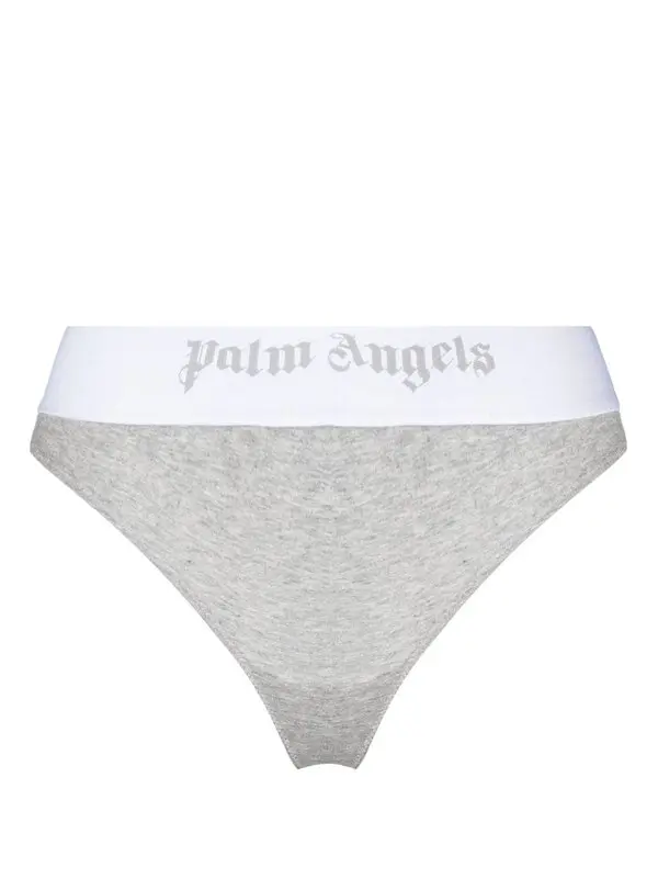 Palm Angels Logo-waistband Thong