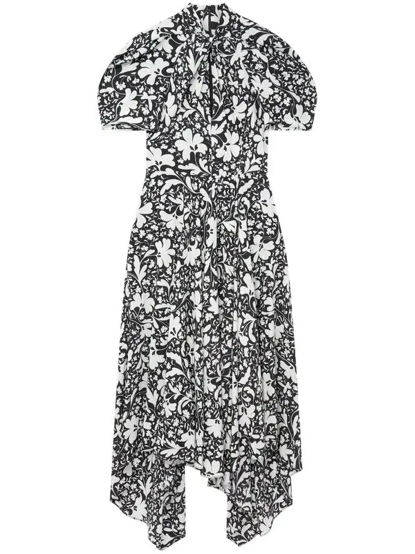 Stella McCartney Printed Silk Dress - Black