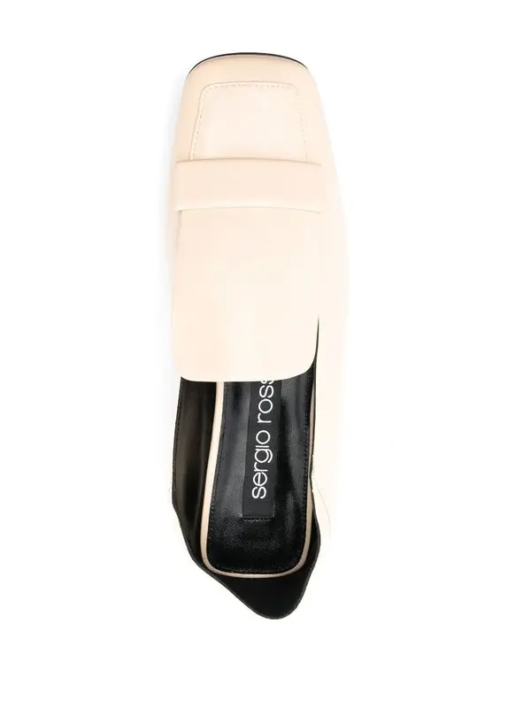 SERGIO ROSSI Sr1 Nappa-leather Loafers - Neutrals