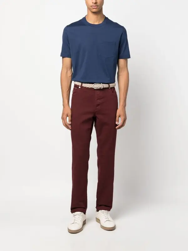 Brunello Cucinelli Mid-rise Straight-leg Jeans - Red