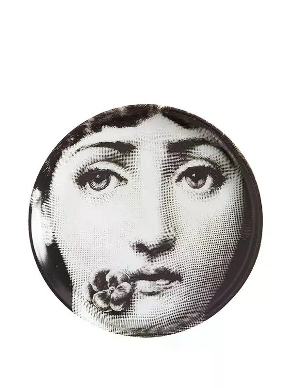 FORNASETTI Face Printcoaster - Grey