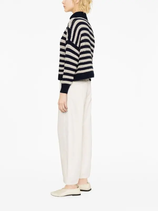 Brunello Cucinelli Stripe-print Turtleneck Jumper