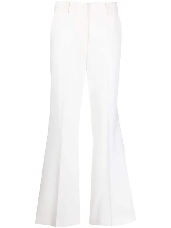 P.a.r.o.s.h Mid-rise Virgin-wool Flared Trousers