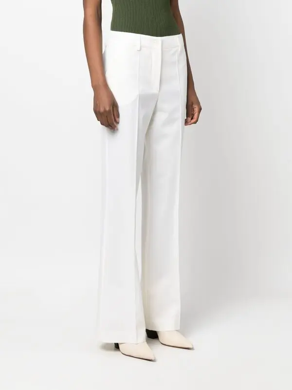P.a.r.o.s.h Mid-rise Virgin-wool Flared Trousers