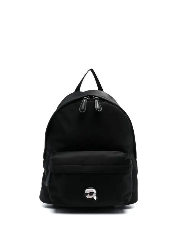 Karl Lagerfeld Logo-patch Faux-leather Backpack
