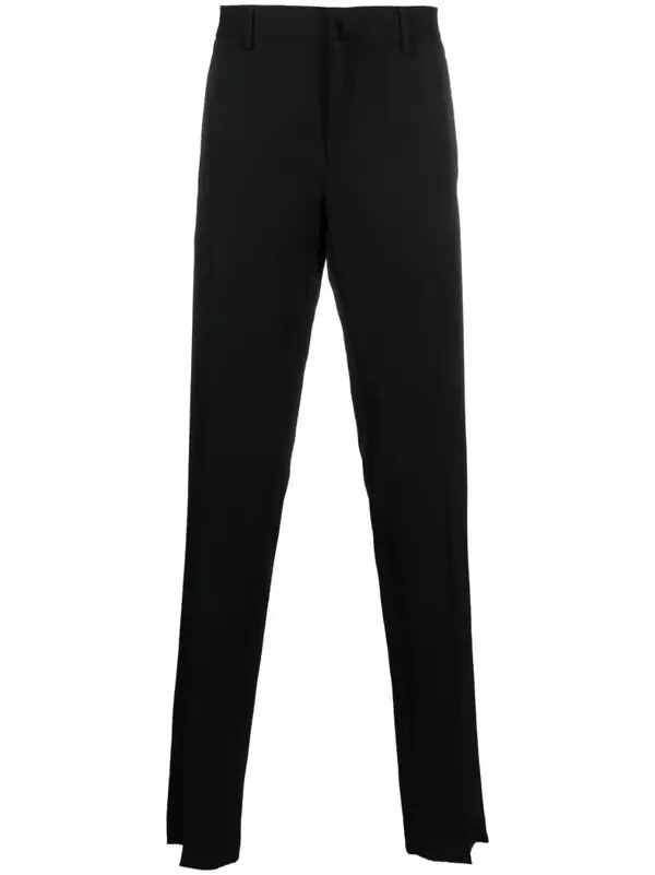 LANVIN Satin-trim Tailored Wool Trousers