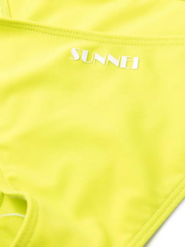 Sunnei Logo-print Ruched Bikini Set