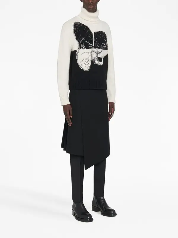 Alexander McQueen Spliced Orchid Jumper
