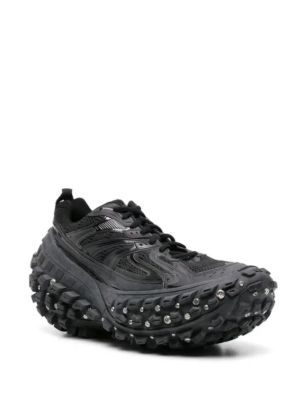 Balenciaga Bouncer Panelled Sneakers In Black - 76% Off | Editorialist