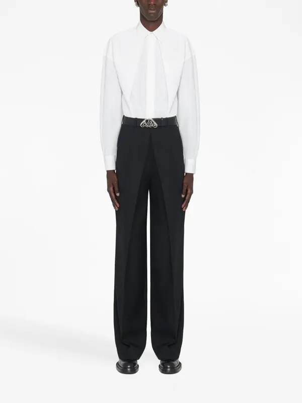 Alexander McQueen Mid-rise Straight-leg Trousers