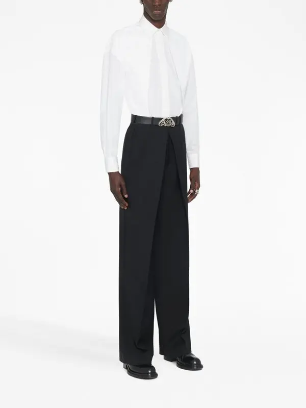 Alexander McQueen Mid-rise Straight-leg Trousers