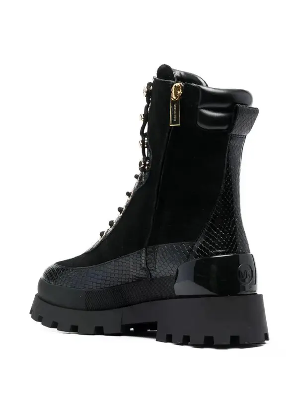 Michael Kors Rowan Lace-up Leather Boots