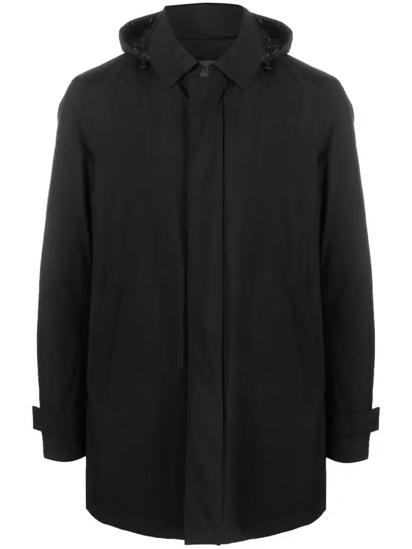 Herno Detachable Hood Parka - Black