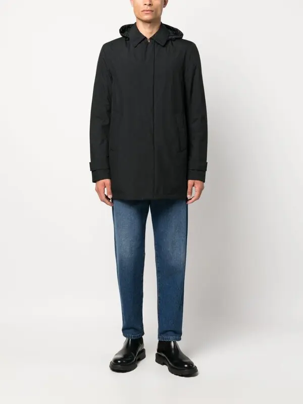 Herno Detachable Hood Parka - Black