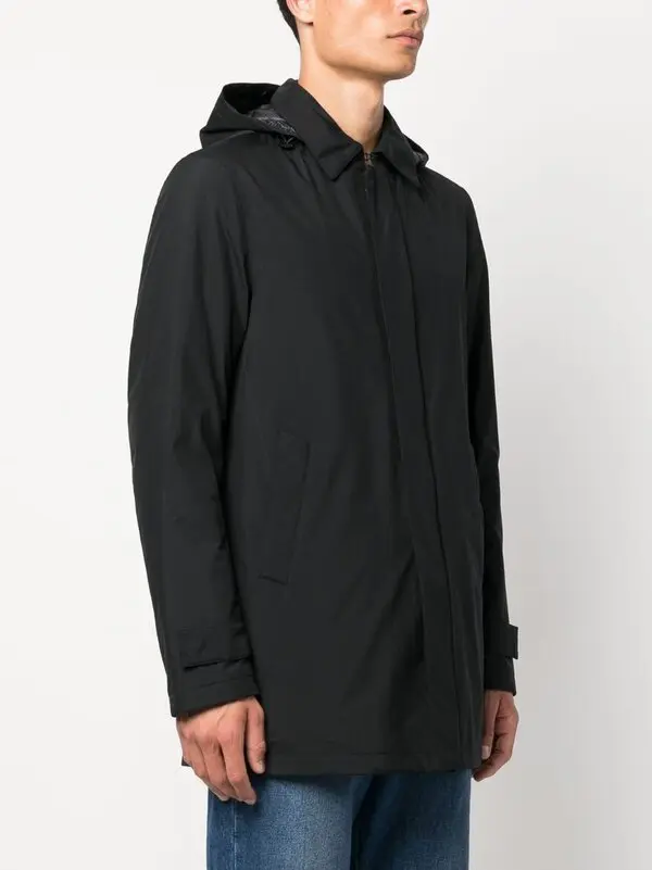 Herno Detachable Hood Parka - Black