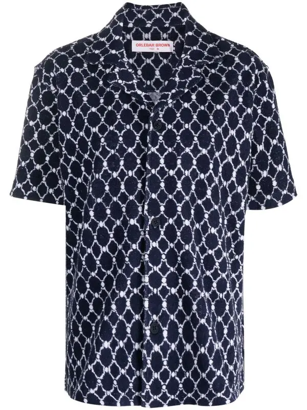 Orlebar Brown Howell Geo Short-sleeve Shirt