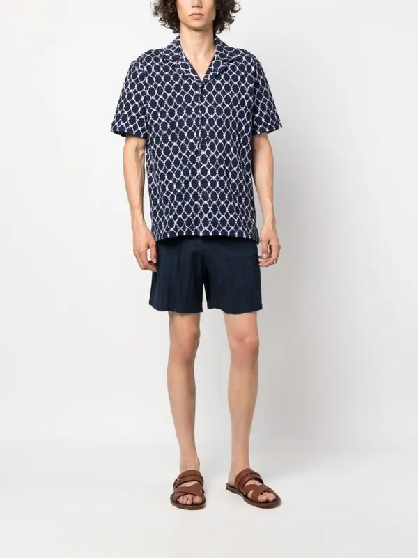 Orlebar Brown Howell Geo Short-sleeve Shirt