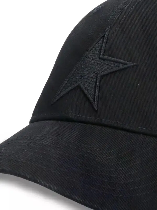 GOLDEN GOOSE Star-patch Baseball Cap - Black
