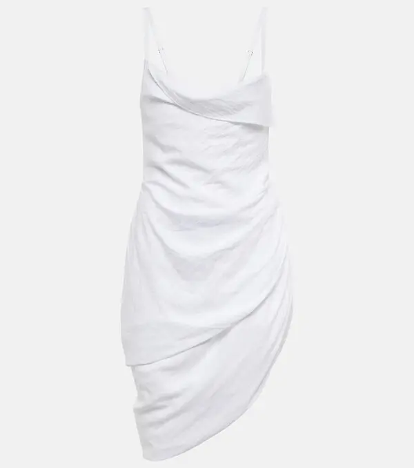 Jacquemus Viscose-polyamide Blend Minidress - White
